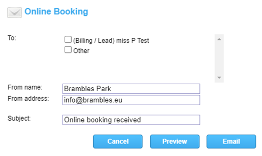 Booking Documents